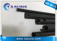 China 1.0mm Carbon Fiber CNC Machining Carbon Fibre Tubes With Slot for sale