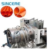 China Screw PP PE PPR Pipe Extrusion Line with Single Screw Design and 6m Vacuum Tank for sale