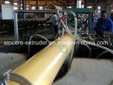 China PLC PE PU Insulation Flexible PVC Pipe Manufacturing Machine Water Cooled for sale