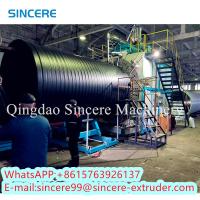 China Spiral Winding Sewerage PE Polyethylene Pipe Production Line Plastic PP Extrusion for sale
