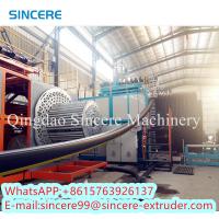 China Automatic HDPE PVC Spiral Pipe Extrusion Line Machinery Plant DN300 for sale
