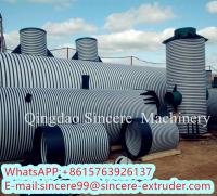 China Automatic HDPE PVC Spiral Pipe Extrusion Line Machinery Plant DN300 for sale
