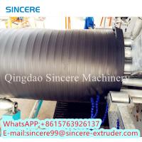 China HDPE Plastic Hollow Wall Coiled PE Spiral Pipe Extrusion Line Production Equipment for sale