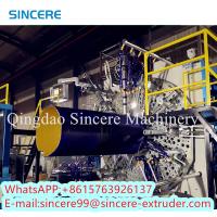 China PLC Thermoplastic Spiral PP PPR PE PVC HDPE Pipe Production Line Machine Extruder for sale