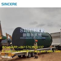 China Solid Wall PPH PVC Spiral Drip Irrigation Pipe Making Machine 65mm-200mm for sale