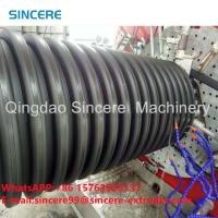 China Ribbed Spiral HDPE pVC conduit Corrugated Pipe Extrusion Line Manufacturing Machine for sale