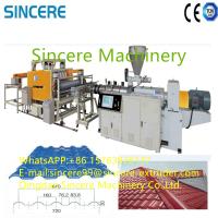 China ASA PVC Composite Roof Plastic Sheet Extrusion Machine Tile Production Line for sale