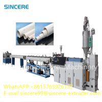 China Two Cavity PVC HDPE Pipe Extrusion Line Extruding Machinery ODM for sale