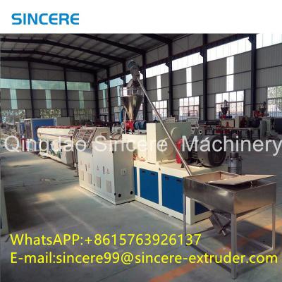 China Plastic PVC Pipe Extrusion Line 20-110 50-160 75-250mm for sale