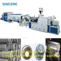 China Plastic PVC Pipe Extrusion Line 20-110 50-160 75-250mm for sale