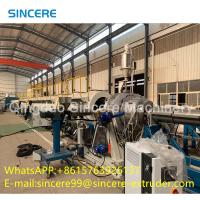 China Plastic HDPE PP Tube Extrusion Line 20-110 50-200 75-250 110-400 450-800 560-1000 800-1600mm for sale