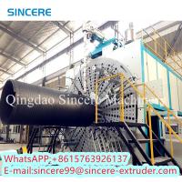 China PE HDPE Hollow Wall Spiral Pipe Fabrication Machinery for sale