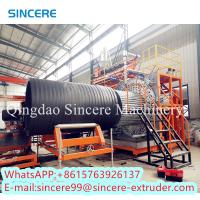China Plastic Underground Municipal Drainage Spiral Pipe Extruding Machinery For HDPE for sale