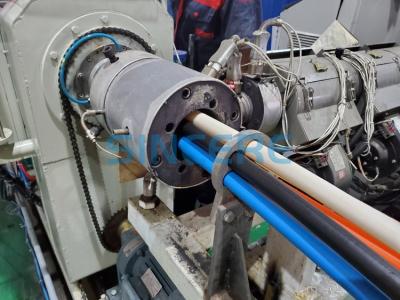 China HDPE Corrugated Optic Spiral Winding Pipe Making Machine for sale