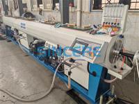 China ABB Frequency Control 20-110mm Plastic Pipe Extruder Streamline Production Process for sale