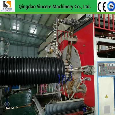 China Pipe Diameter 200-4000mm Spiral Pipe Extrusion Line with Electric Heating and High Output Extruder for sale