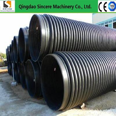 China 200-1000kg/H Extruder Output Spiral Winding Pipe Making Machine For 200-4000mm Diameter for sale