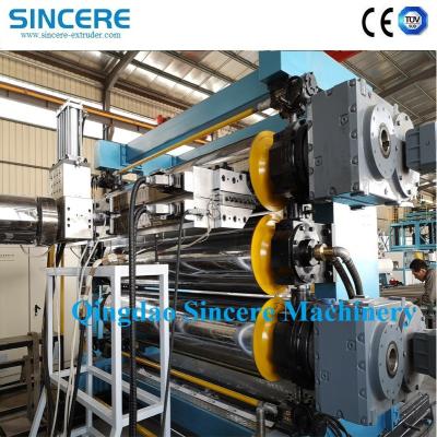 China Advanced PE PP Plastic Sheet Extrusion Machine Cutting Edge for sale
