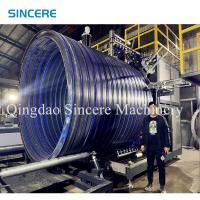 China PE/HDPE/PP/PVC Double Hollow Wall Spiral Wound Pipe Extrusion Line Machine for sale