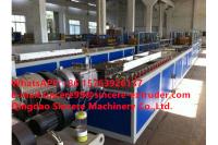 China PVC Bamboo Fiber Decorative Wall Panel Board Making Machine for sale