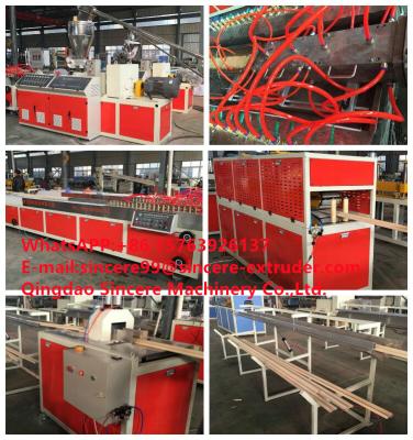 China UPVC Bamboo Fiber Decorative Wall Panel Making Machine for sale
