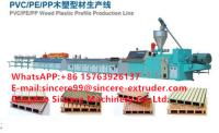 China WPC Wood Plastic Composites Decoration Profile Making Machine for sale