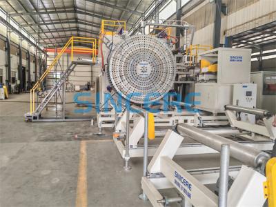 China 200mm-4000mm Diameter Spiral Pipe Extrusion Line Plastic Sweage Pipe Making Machine for sale