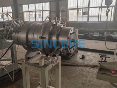 China Large Diameter HDPE Hollow Wall Spiral Tube Extrusion Line for sale