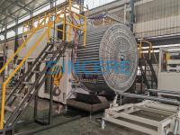 China Large Diameter HDPE Hollow Wall Spiral Tube Extrusion Line for sale