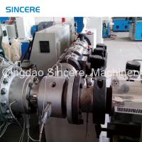 China Conical Twin Screw Extruder PVC Pipe Extrusion Line with OD 50-630mm for sale
