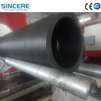 China HDPE PPH 300-800kg/h Output Continuous Spiral Soild Wall Pipe Tank Production Line for sale