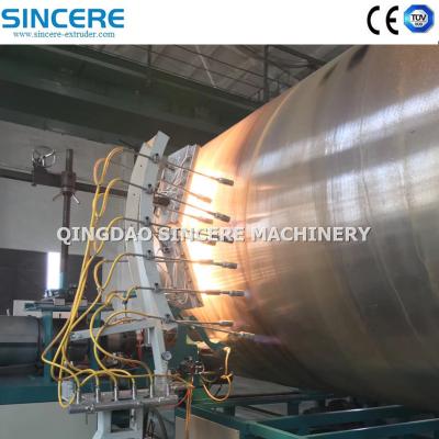 China Plastic Solid Wall Spiral Winding HDPE Pipe Stormwater Sewerage Pipe Production Machine Line for sale
