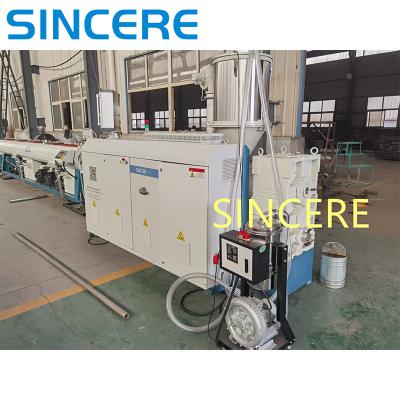 China Plastic PE PP Pipe Extrusion Line 12-32 16-63 20-110 50-160 75-250 110-315MM for sale