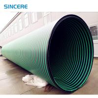 China 500-3000mm HDPE Wall Spiral Winding Sewer Drainage Corrugated Pipe Production Line Machine for sale