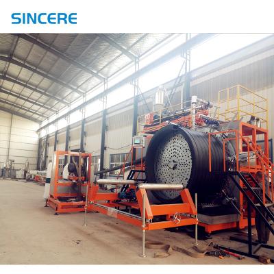 China DN200-DN4000 HOLLOW WALL PE HDPE SPIRAL WINDING PIPE HOSE FITTING PRODUCTION MACHINE for sale