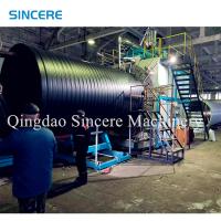 China PE Hollow Wall Spirally Winding Pipe Extrusion Machine for sale