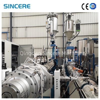 China Plastic Pipe Making Manufacturing Machine HDPE Gas Pipe Extrusion Production Line LDPE PP PE PPR Water Pipe Extrusion Machine for sale