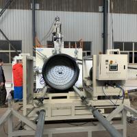 China HDPE Spiral Pipe Extrusion Line Featuring PLC Automatic Control System Customized for and Continuous Pipe Manufacturing for sale