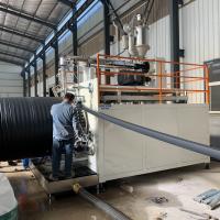 China HDPE Spiral Pipe Extrusion Line Featuring PLC Automatic Control System Customized for and Continuous Pipe Manufacturing for sale