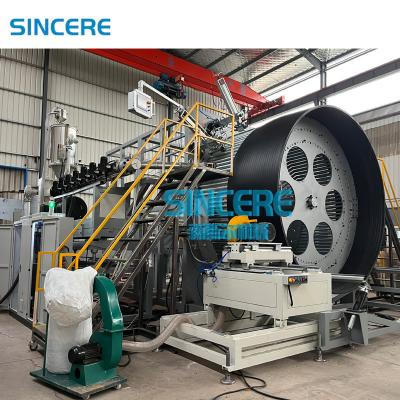 China Diameter 8mm 200mm Continuous Spiral Pipe Production Line Featuring Ring Stiffness 10 Ensuring Industrial Pipe Manufacturing for sale