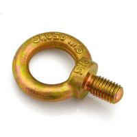 China JIS1168 Carbon Steel Yellow Zinc Plated Eye Bolt for sale