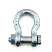 China G2130 Drop Forged Anchor Shackle with Safety Bolt and Nut Lifting Shackle Wire Rope Fitting for sale
