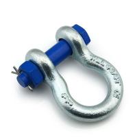 China G2130 Drop Forged Anchor Shackle with Safety Bolt and Nut Lifting Shackle Wire Rope Fitting for sale