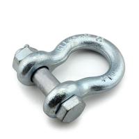 China G2130 Drop Forged Anchor Shackle with Safety Bolt and Nut Lifting Shackle Wire Rope Fitting for sale