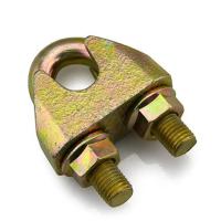 China DIN1142 Galvanized Malleable Cross wire rope clamp, wire rope clips for sale