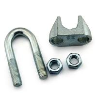 China DIN741 Wire Rope Clips,Electro Galvanized Cast Iron Malleable Steel Adjustable for sale