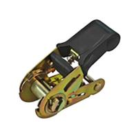 China 25mm ratchet buckle with rubber handle, ratchet buckle for cargo safety for sale