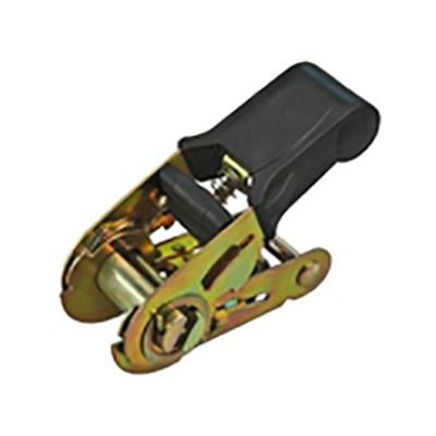 China 25mm ratchet buckle with rubber handle, ratchet buckle for cargo safety for sale