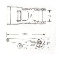China Medium Plastic Handle Ratchet Buckle, Ratchet Buckle wtih Plastic handle RB50503P for sale