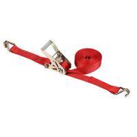 China 1.5'' 3000kg EN12195-2 100% Polyester Ratchet Tie Down with white Zinc Ratchet Buckle for sale